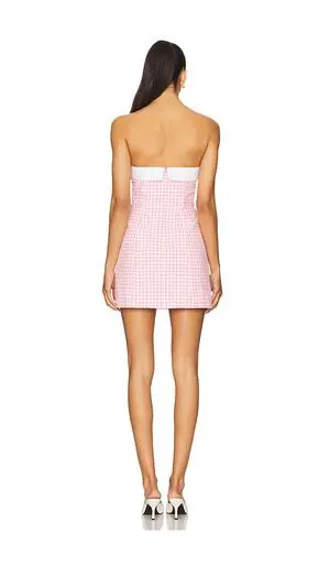 LOVERS AND FRIENDS Alice Mini Dress - Pink Gingham