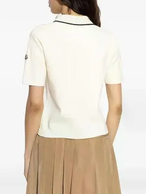 Moncler Contrast Stripe Polo Shirt