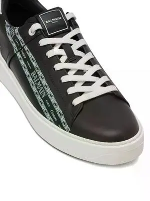 Balmain Leather Sneakers - Black