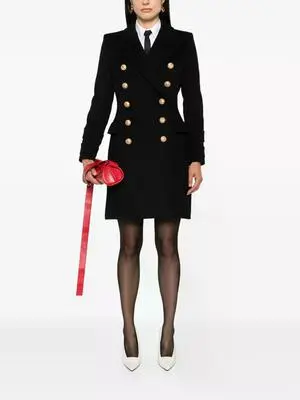 Balmain Double-breasted Wool Coat