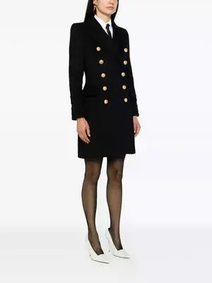 Balmain Double-breasted Wool Coat