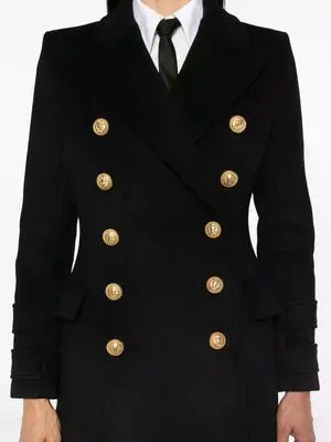 Balmain Double-breasted Wool Coat