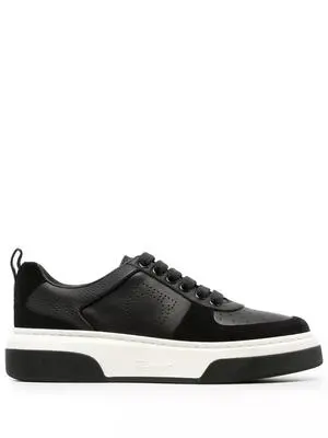 FERRAGAMO Gancini Two-tone Sneakers - Black