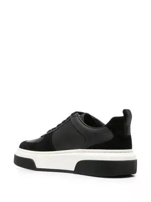 FERRAGAMO Gancini Two-tone Sneakers - Black