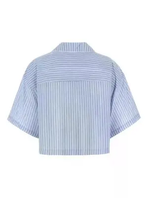 Alexander Wang Striped Cropped Shirt