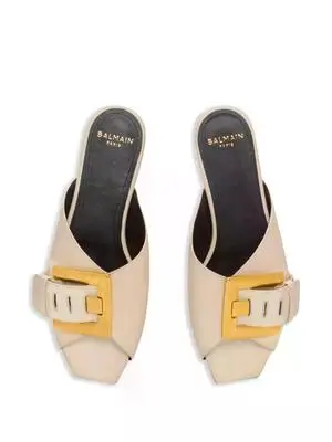 Balmain Anthem Leather Sandals