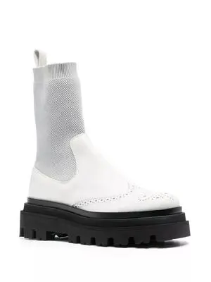 Eleventy Leather Ankle Boots