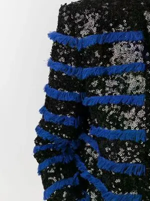 Balmain Sequinned Fringed Jacket