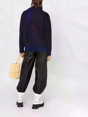 JIL SANDER Intarsia-knit Jumper - Brown
