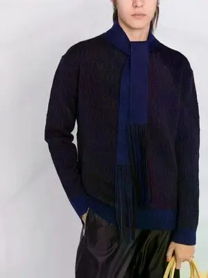 JIL SANDER Intarsia-knit Jumper - Brown