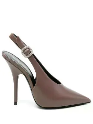Saint Laurent Yasmeen 125mm Slingback Pumps - Brown
