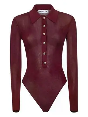 SELF-PORTRAIT Cotton Bodysuit