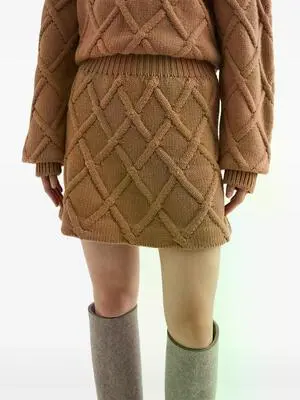 JIL SANDER Wool Mini A-line Skirt