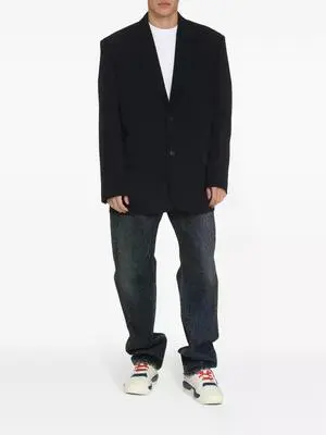 Balenciaga Single-breasted Blazer - Blue