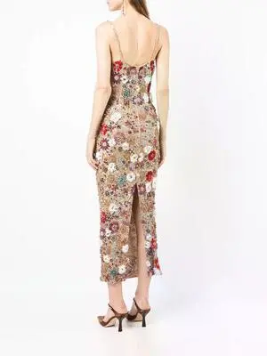 Rachel Gilbert Francesca Embellished Gown - Neutrals
