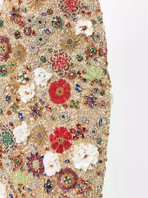Rachel Gilbert Francesca Embellished Gown - Neutrals