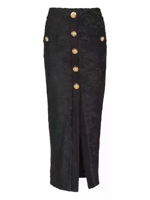 Balmain Patterned Jacquard Skirt