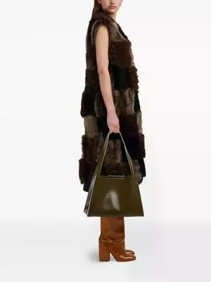 Marni Leather Tote Bag - Brown