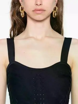 Maje Knitted Square Neck Mini Dress
