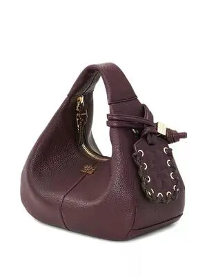 GANNI Mini Knot-detail Tote Bag - Brown