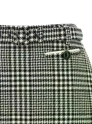 SELF-PORTRAIT Houndstooth Bouclé Wool Skort
