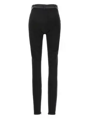 David Koma Leather-panel Leggings