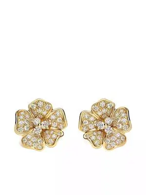 LEO PIZZO 18k Yellow Flora Diamond Earrings - Gold