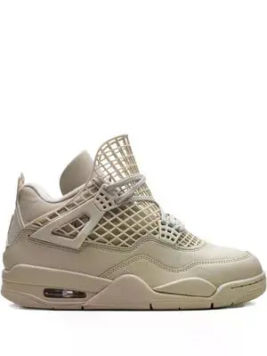 JORDAN 4 Retro Rattan/metallic Gold High Top Sneakers