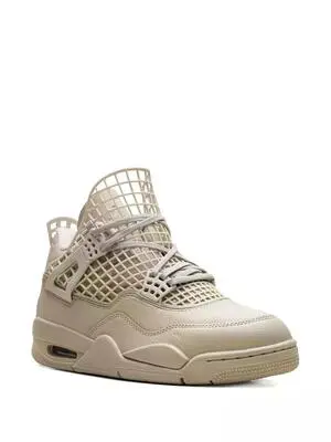 JORDAN 4 Retro Rattan/metallic Gold High Top Sneakers