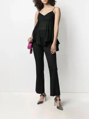 Alexander McQueen Panelled Seersucker Camisole