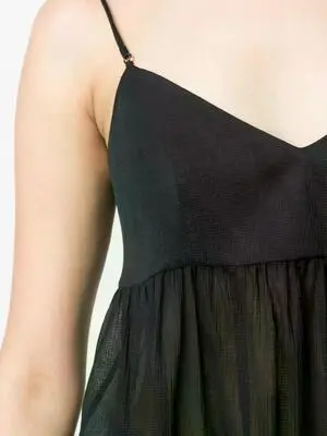 Alexander McQueen Panelled Seersucker Camisole