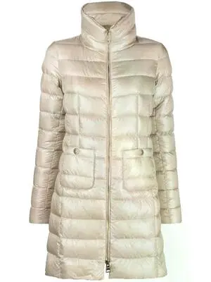 Herno Maria Quilted Coat - Neutrals