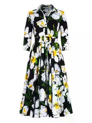 Samantha Sung Abelia Midi Dress Black