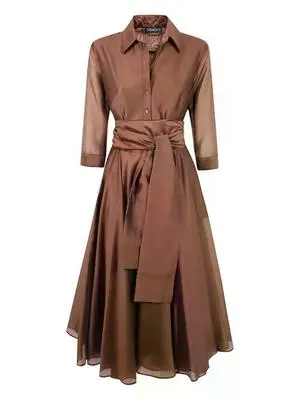DRHOPE Belted Midi Dress