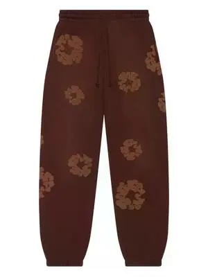 DENIM TEARS Mono Cotton Wreath Track Pants - Brown