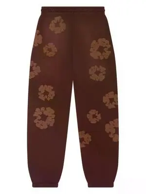 DENIM TEARS Mono Cotton Wreath Track Pants - Brown