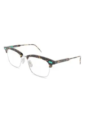 Thom Browne Square-frame Glasses - Brown