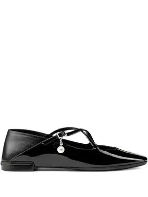 JIMMY CHOO Jimmy Choo Eleri Ballerina Flats Black