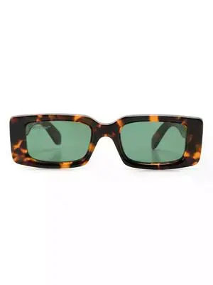 Off-White Arthur Rectangle-frame Sunglasses - Brown