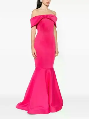 AAVVA Off-shoulder Flared Gown - Pink