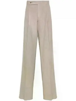 Giorgio Armani Linen Straight-leg Trousers