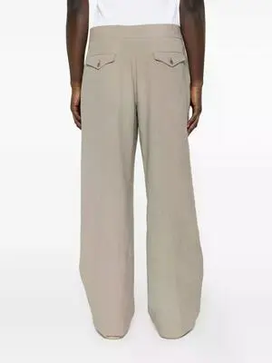 Giorgio Armani Linen Straight-leg Trousers
