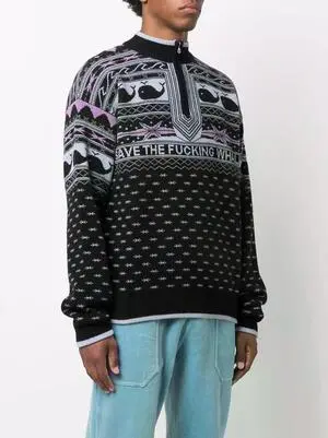 PHIPPS Intarsia Knit Jumper