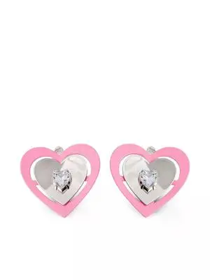 Rick Owens Heart-shaped Earrings - Pink