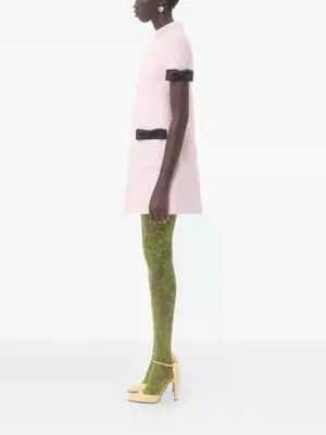 Valentino Garavani Crepe Couture Mini Dress With Bow Detailing