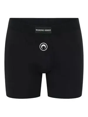 MARINE SERRE Moon-logo Jersey Boxers - Black