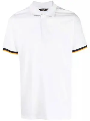 K-WAY Logo-patch Polo Shirt - White