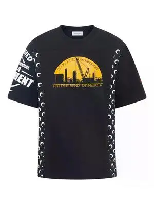 MARINE SERRE Regenerated Graphic T-shirt - Black