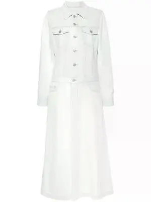 MAISON MARGIELA Single-stitch Denim Maxi Coat