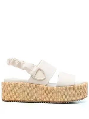 BLAUER. 50mm Round-toe Platform Sandals